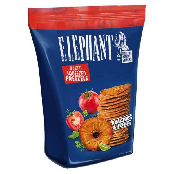 ELEPHANT Pretzels Ντομάτα & Βότανα - Santikos Foods
