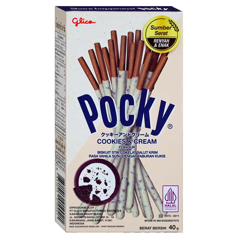 POCKY Cookies & Cream Biscuit Sticks - Santikos Foods