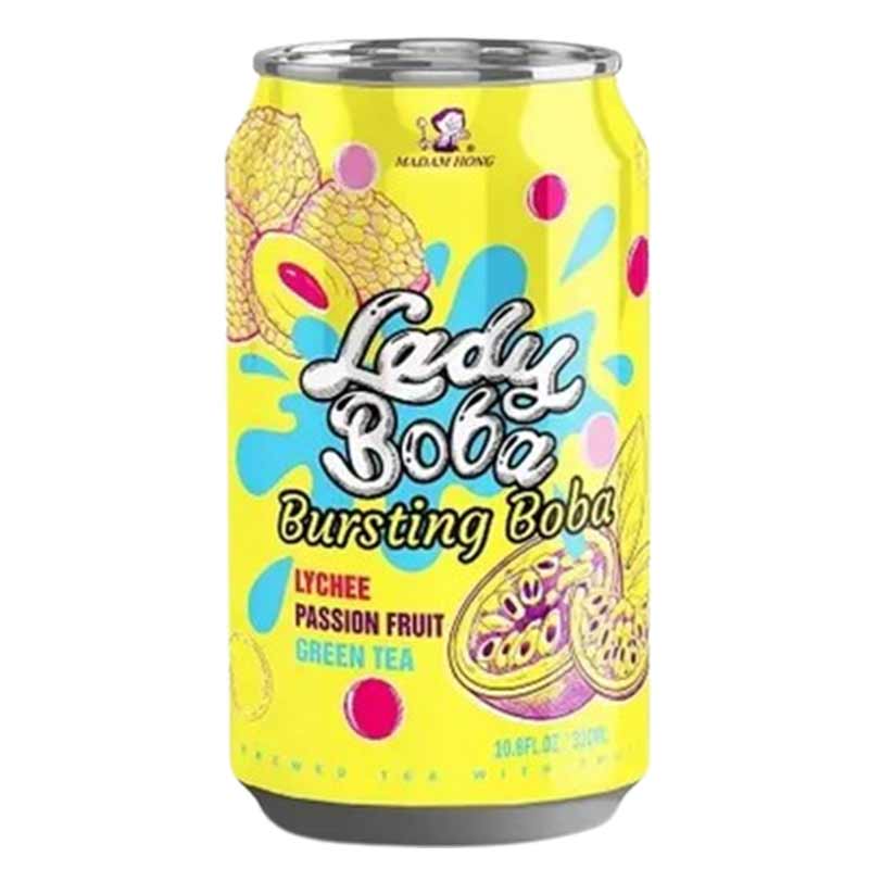 MADAM HONG Bubble Tea Passion Fruit & Lychee - Santikos Foods