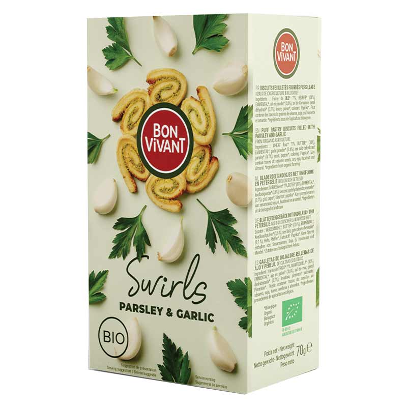 BON VIVANT Swirls Parsley & Garlic - Santikos Foods