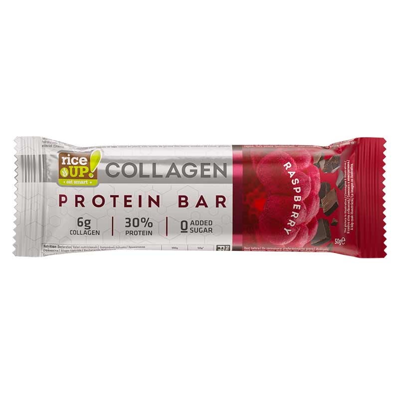 RICE UP! Collagen Protein Bar Raspberry - Santikos Foods